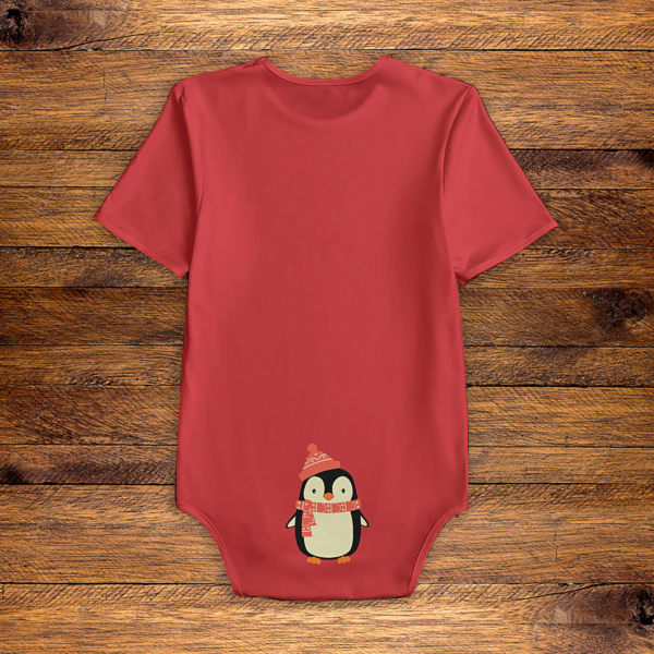 Daddy's Cool Dude Red ABDL Onesie - Crinkly Comforts